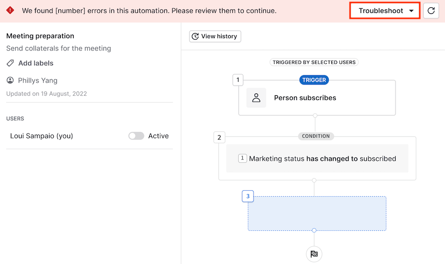 Set up automations for other users - Knowledge Base | Pipedrive
